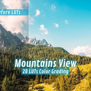 20 Color Grading Luts MOUNTAINS VIEW Presets Luts, Forest Mountain ...