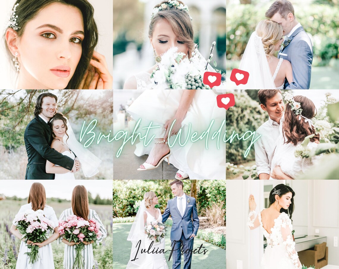 20 BRIGHT WEDDING Luts for Video Editing Affinity Luts Pack - Etsy