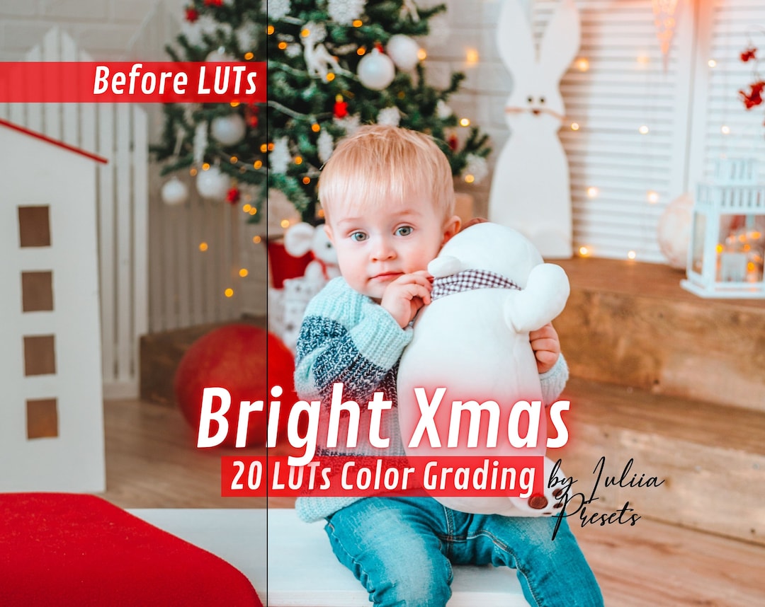 20 Bright Christmas Video Editing Luts - Winter Color Grading Packs for ...