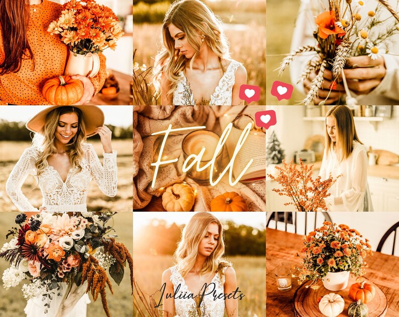 20 FALL Lightroom Presets Mobile Desktop Bright Photo Warm | Etsy