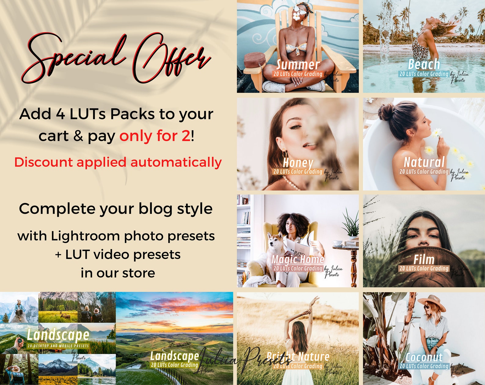 Preset Film LUT Video & Bright PRESETS LIGHTROOM Landscape, Cinematic ...