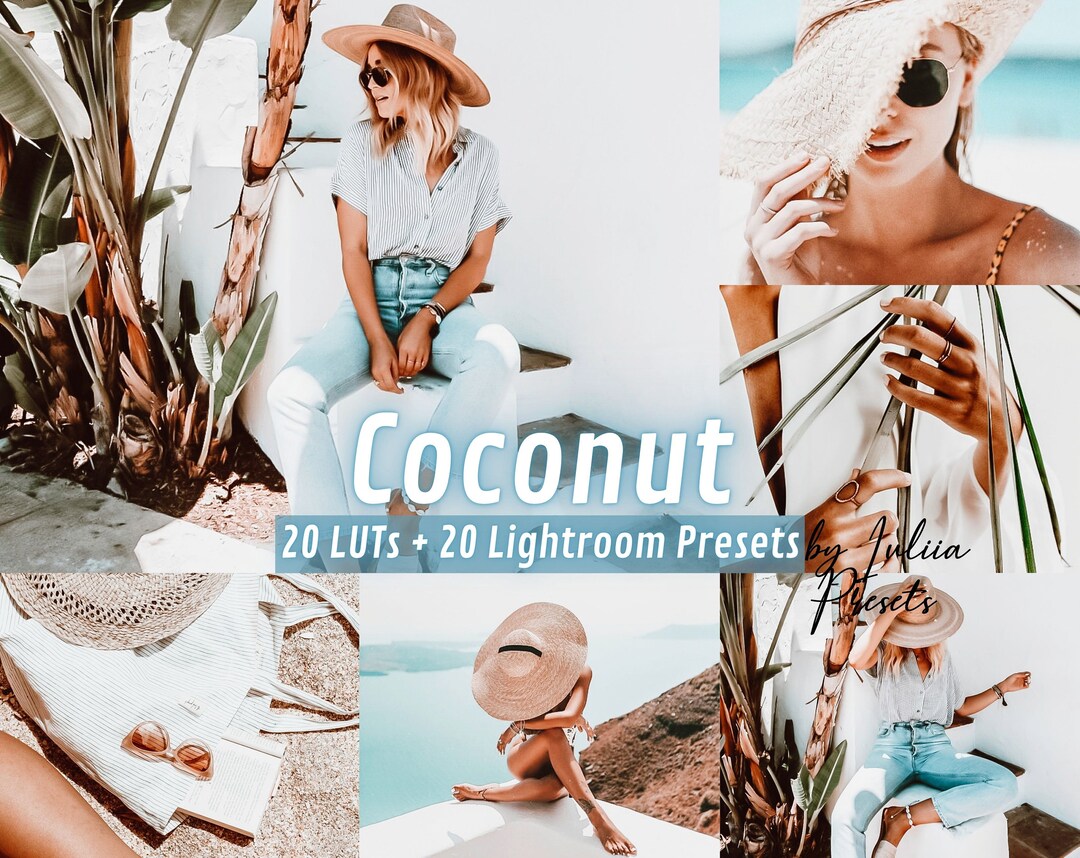 Summer Luts COLOR GRADING Presets & Lightroom PRESETS Coconut, Video ...