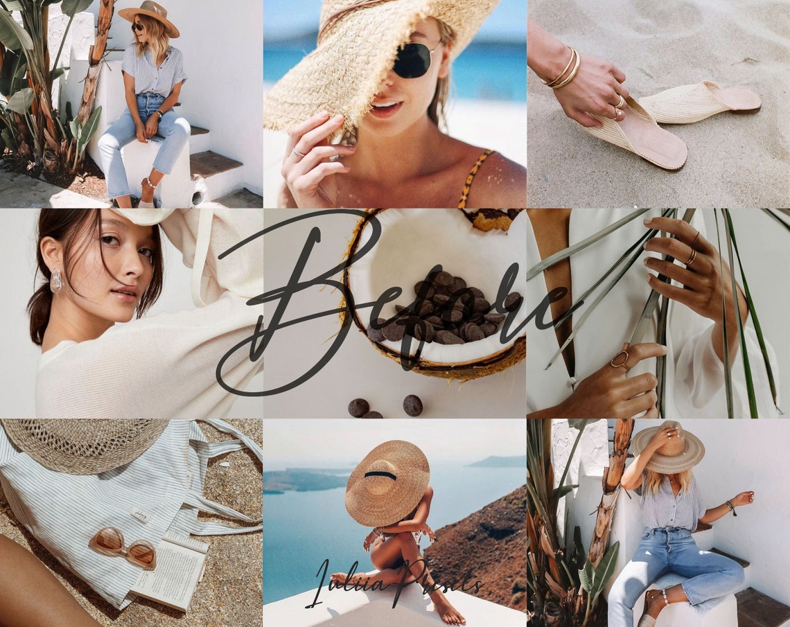 Summer Luts COLOR GRADING Presets & Lightroom PRESETS Coconut | Etsy