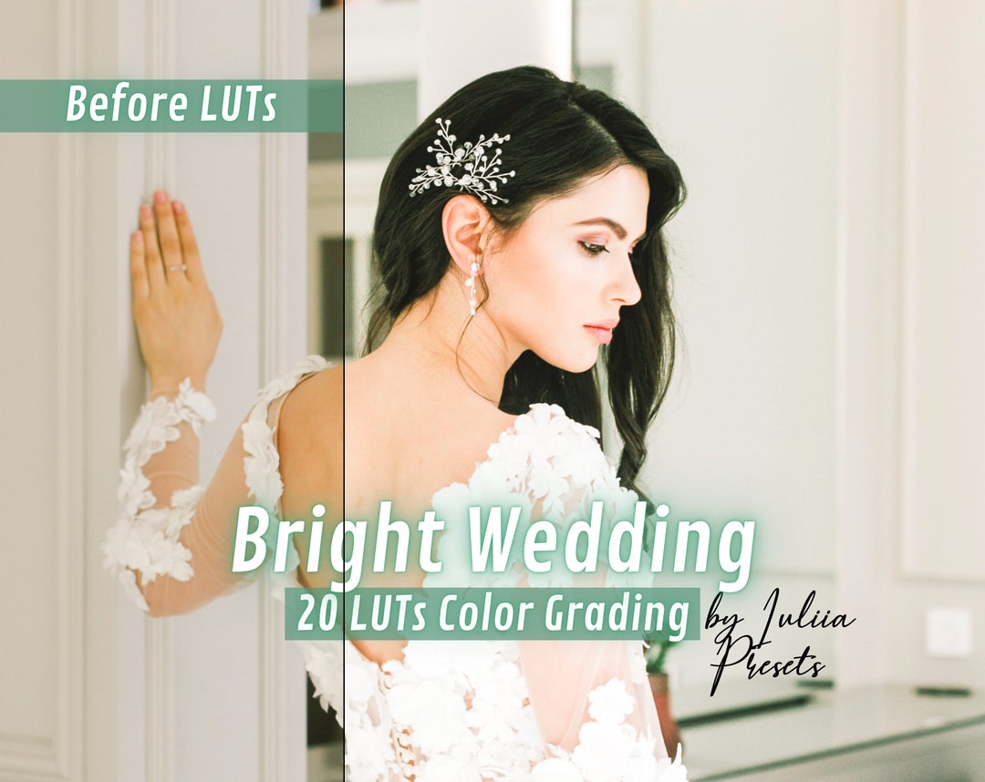 20 BRIGHT WEDDING Luts for Video Editing Affinity Luts Pack - Etsy