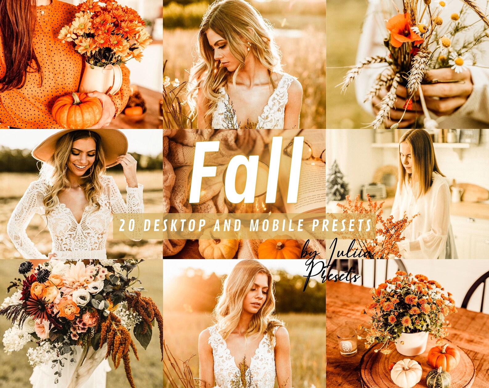 20 FALL Lightroom Presets Mobile Desktop Bright Photo Warm | Etsy