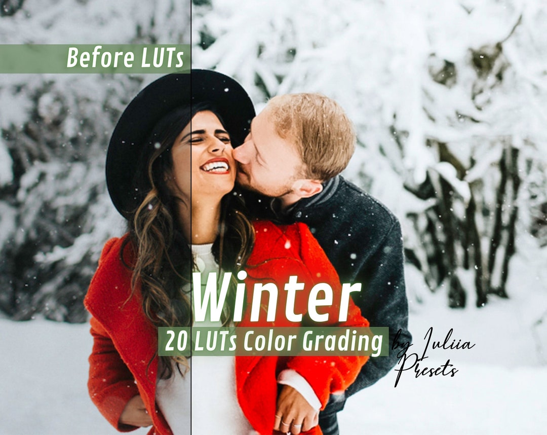 20 Winter Video Luts Pack - Cinematic Color Grading for Christmas ...