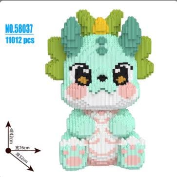 DRAGONS Mini Toys DIY Building Blocks 8912 PCS 16 Inches Educational ...