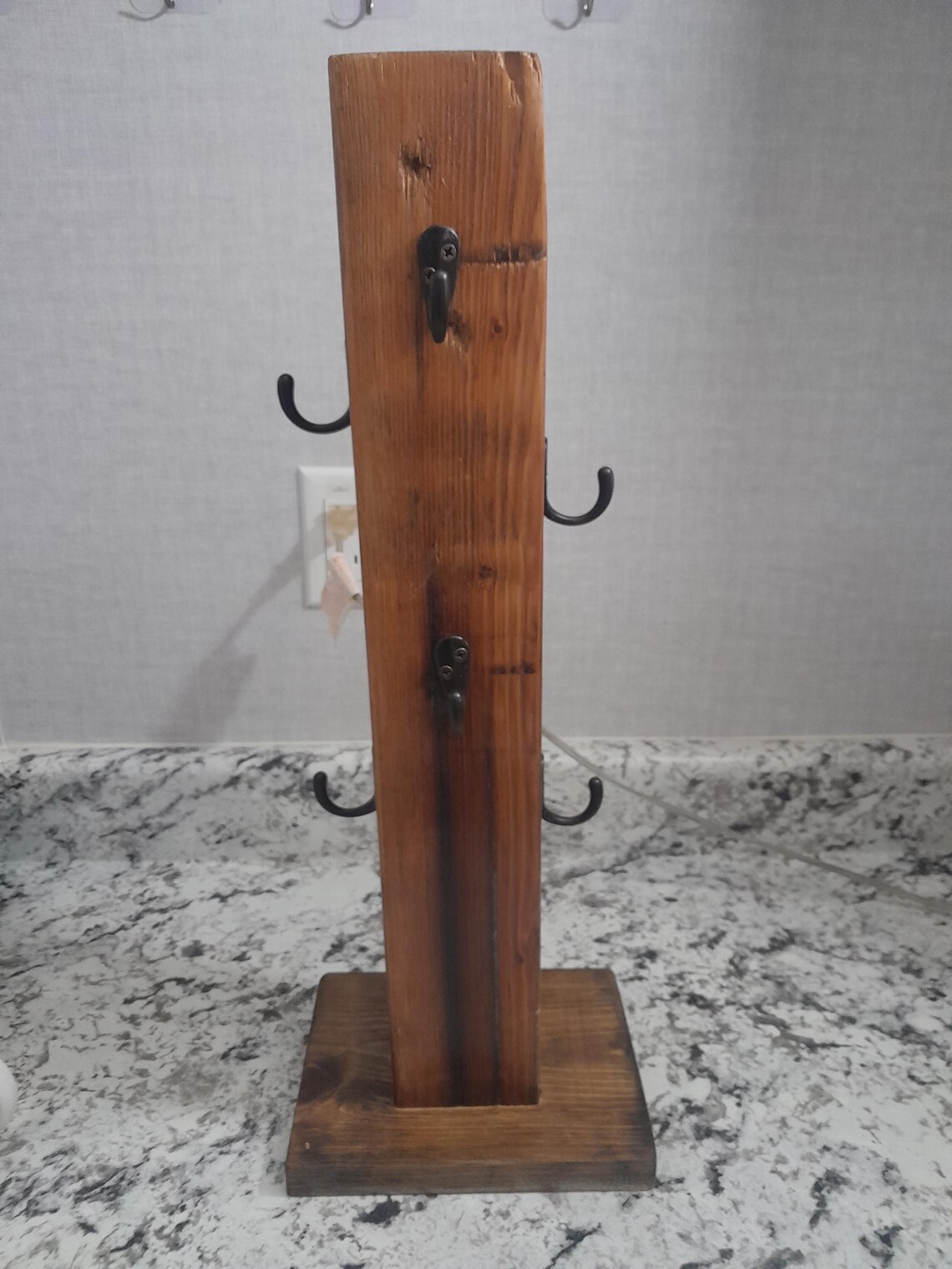 Handcrafted Farmhouse Mug Tree Counter Top Rustic Coffee Mug Tree ...