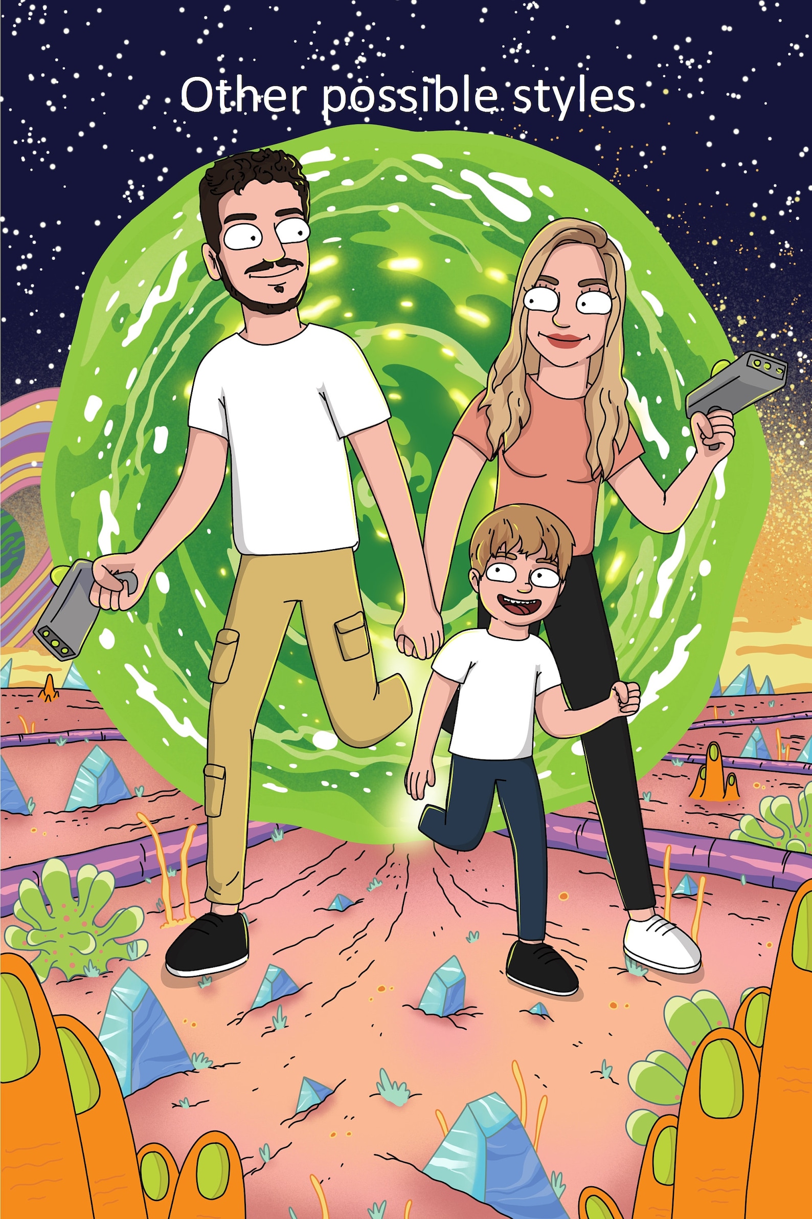 SALE Custom Family Guy Portrait Cartoon Style - Etsy