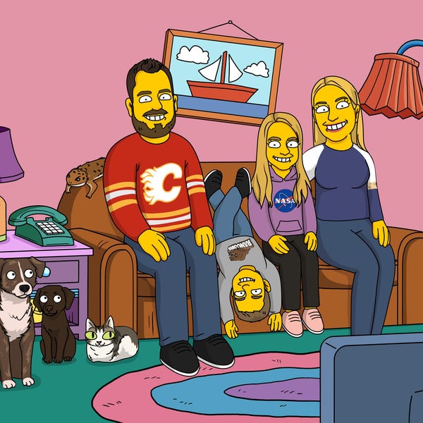 The Simpsons Painting - Etsy