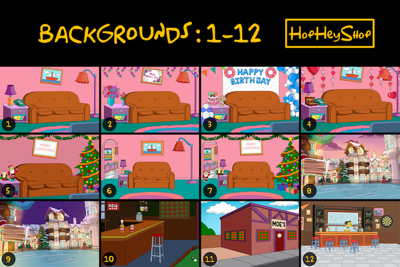 Simpsons Style Family Picture - Custom Art for Home Decor, Personalized ...