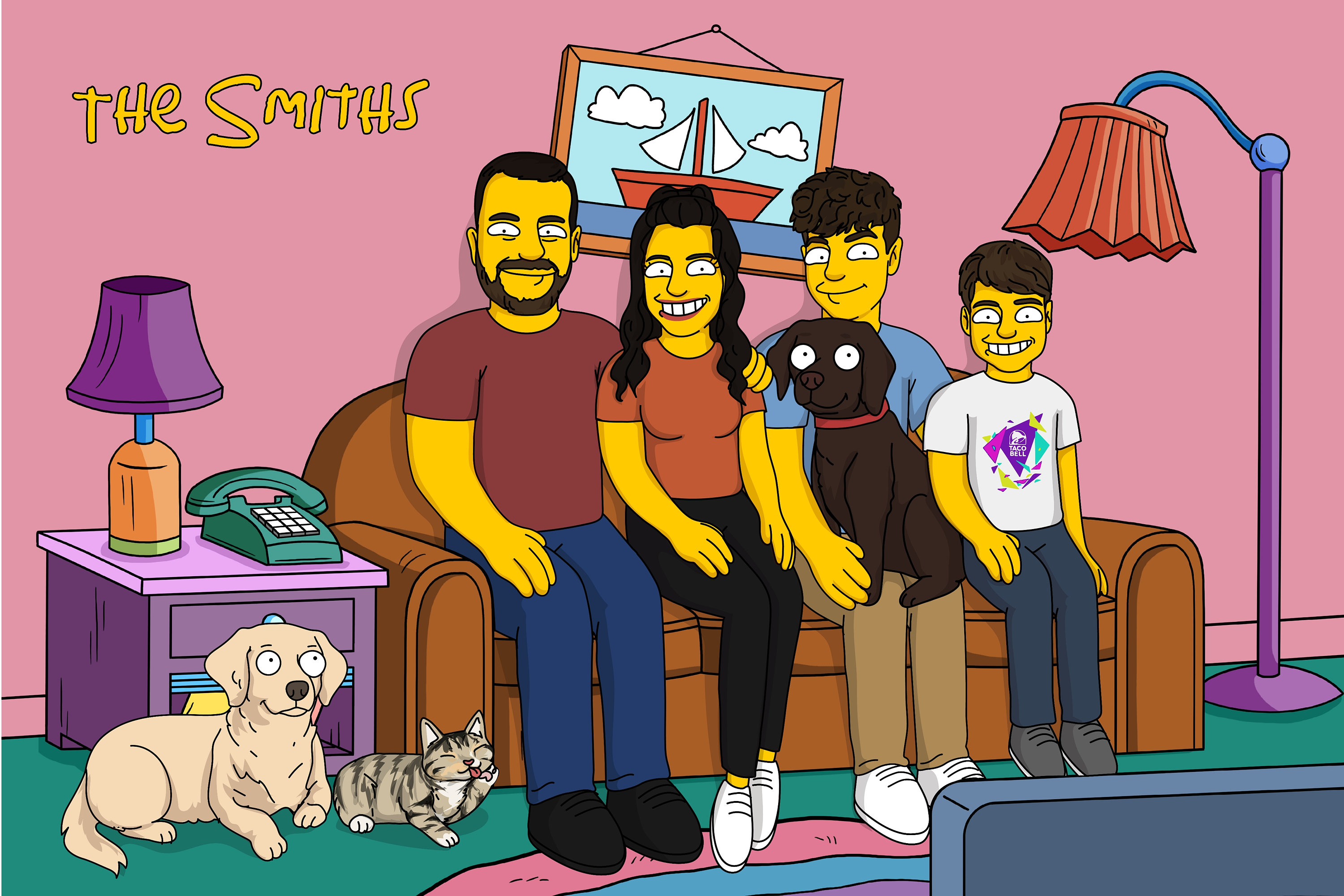 Tokyo Simpsons Portrait Custom Yellow Character Japan Scene ...