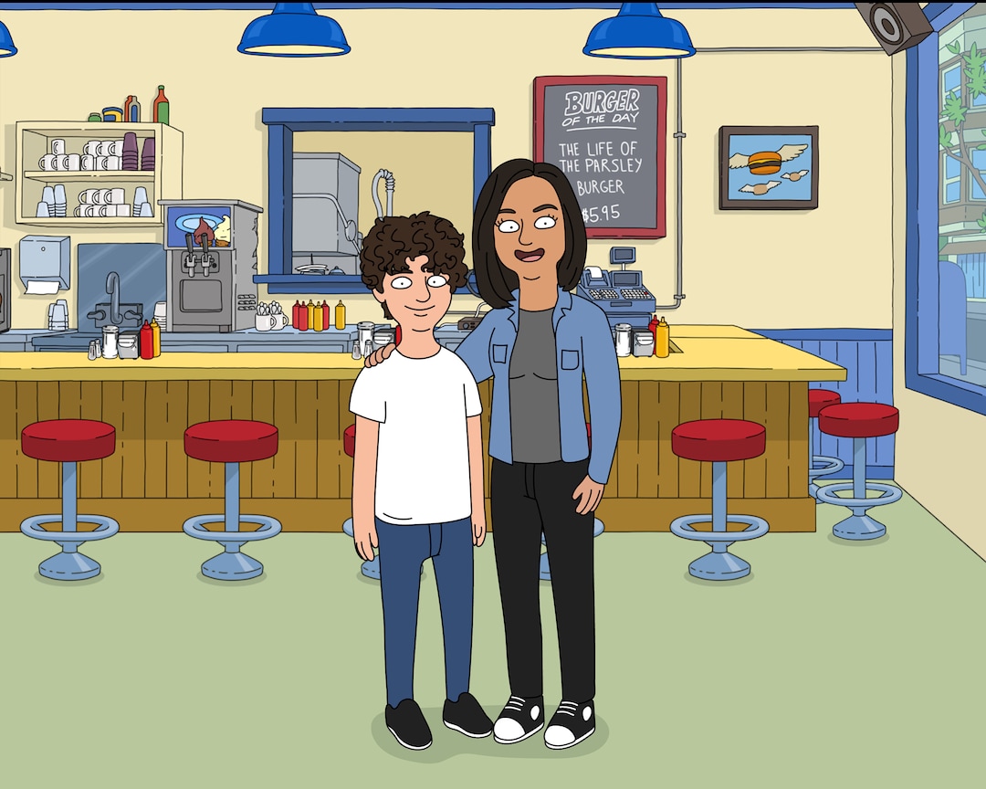 Bobs Burgers Portrait, Bobs Burgers Custom Portraits, Personalized Bobs ...