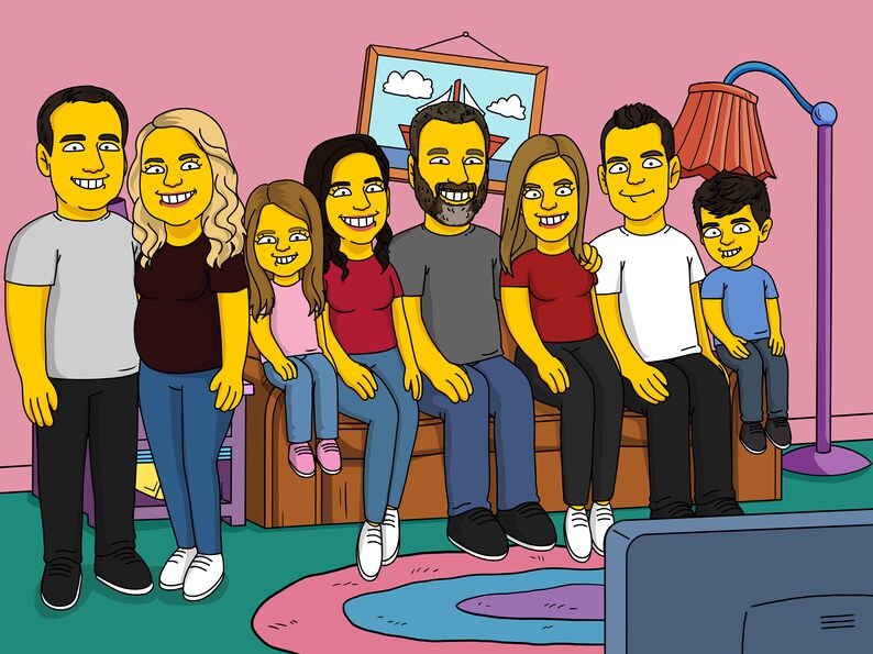 Tokyo Simpsons Portrait Custom Yellow Character Japan Scene ...