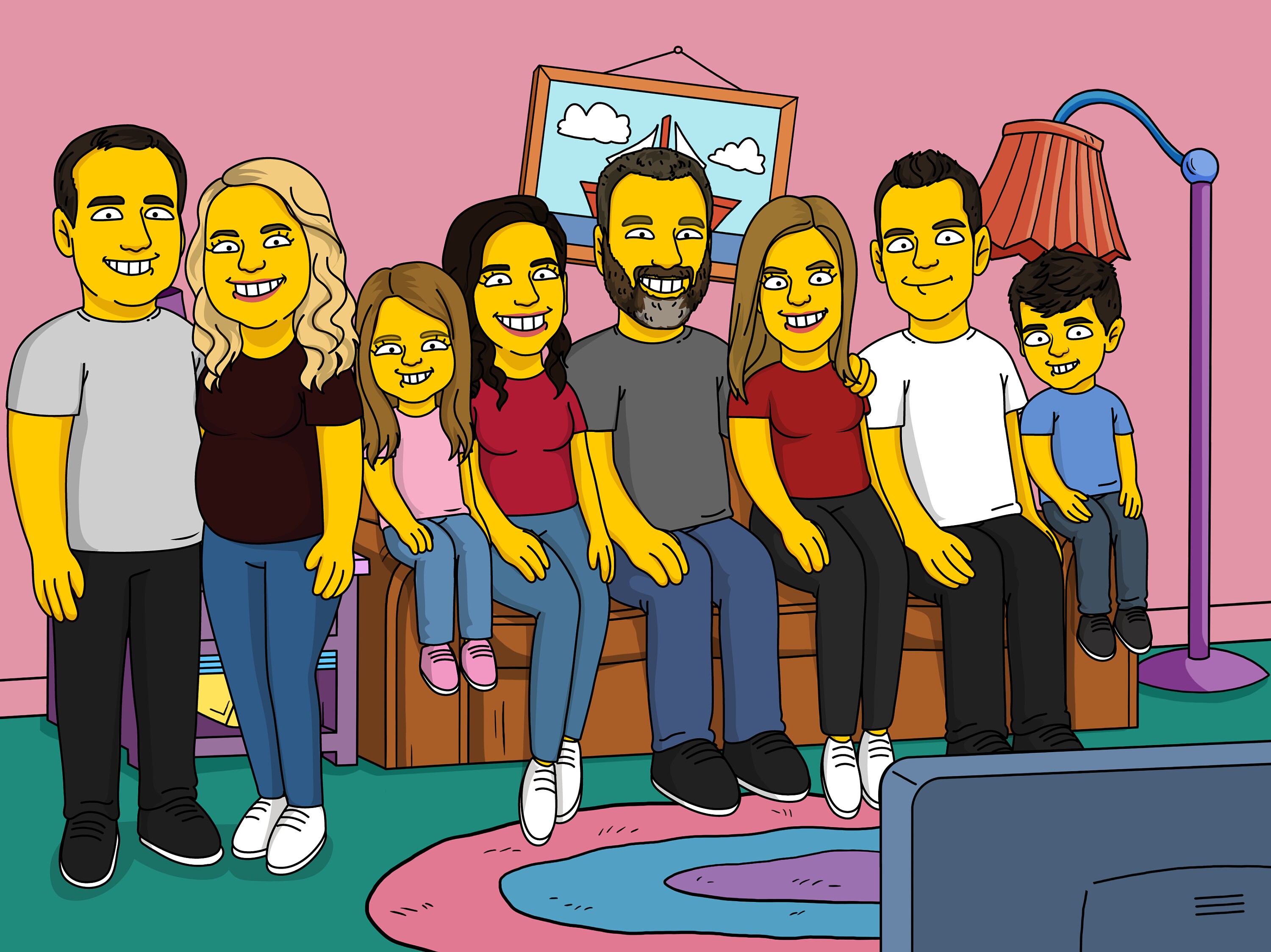 Tokyo Simpsons Portrait Custom Yellow Character Japan Scene ...