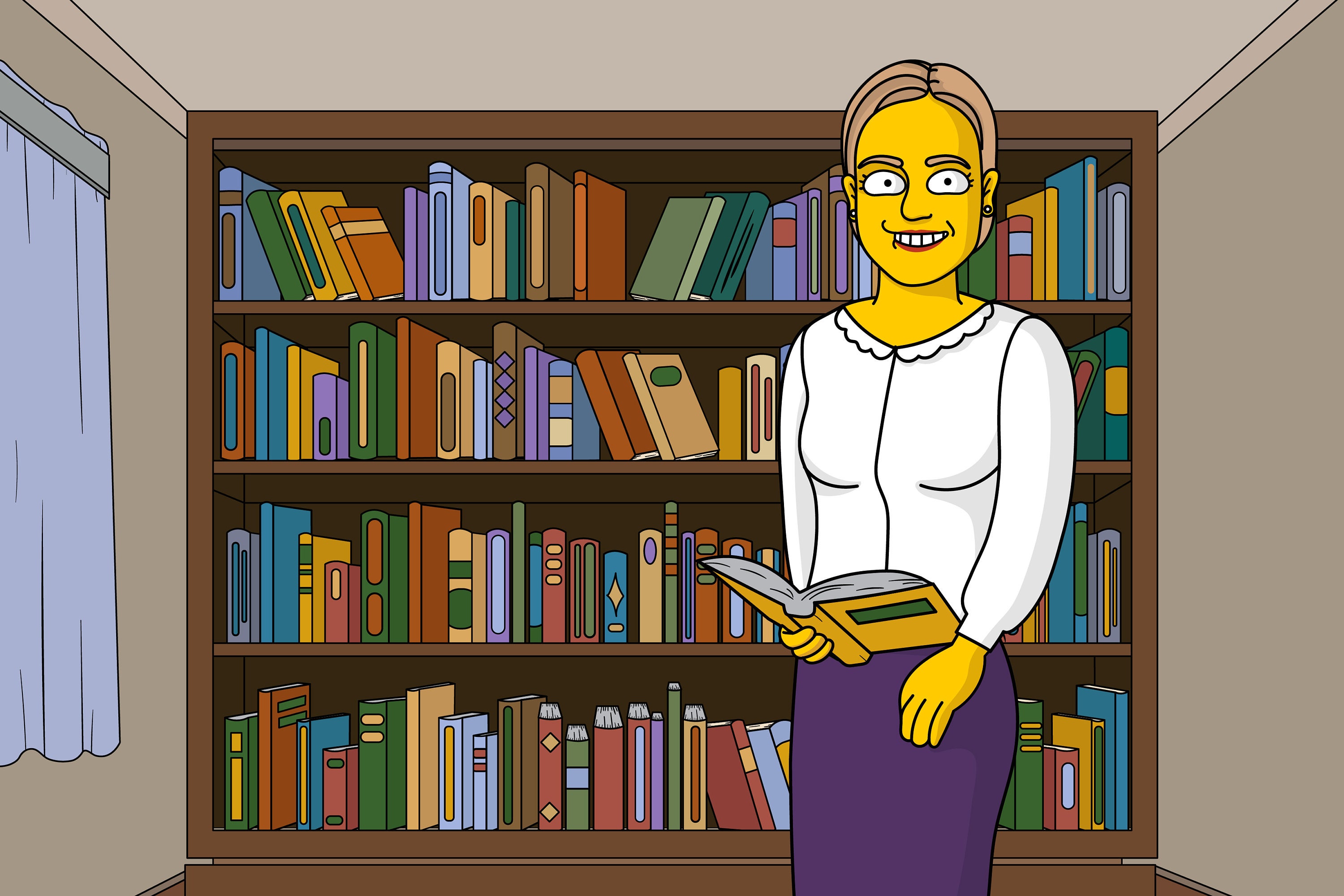 School Librarian Cartoon