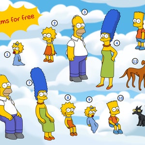 Simpsons Character, Family Christmas Art, Simpson Portrait, Yellow ...