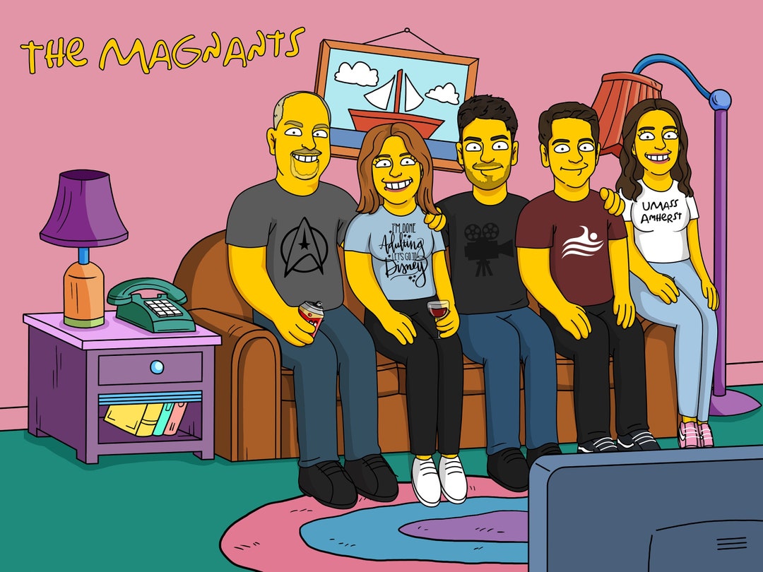 Make Me a Simpson, Custom Memorial Gift, Simpsons Couch, Add Someone to ...