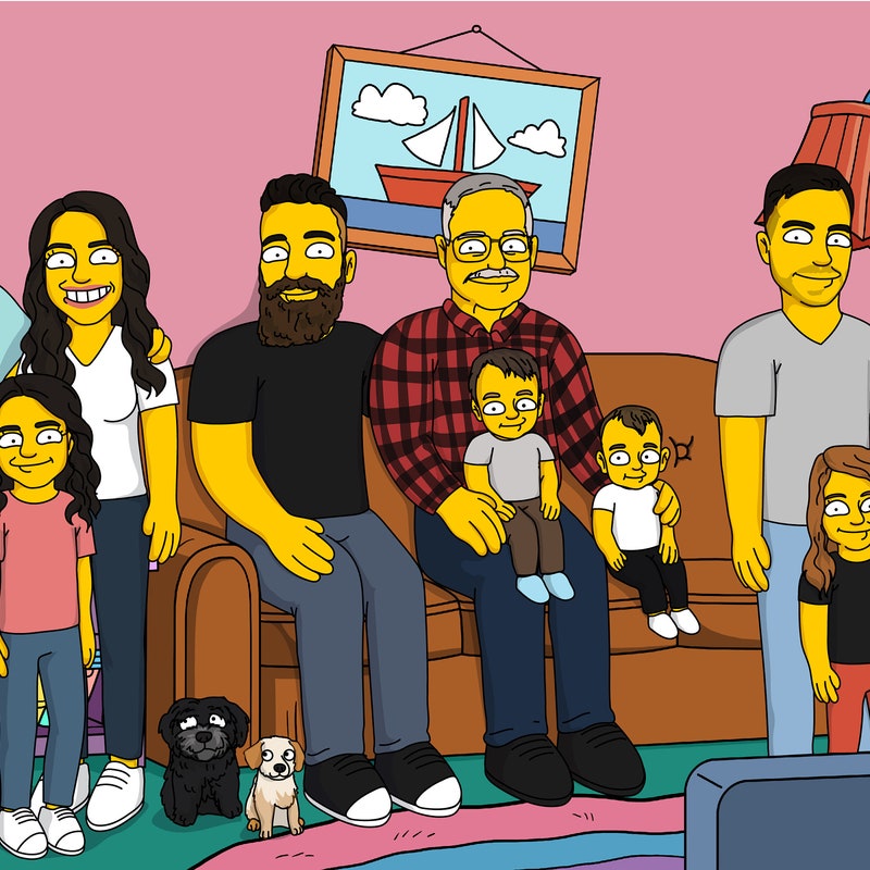 Simpsons Portrait - Etsy