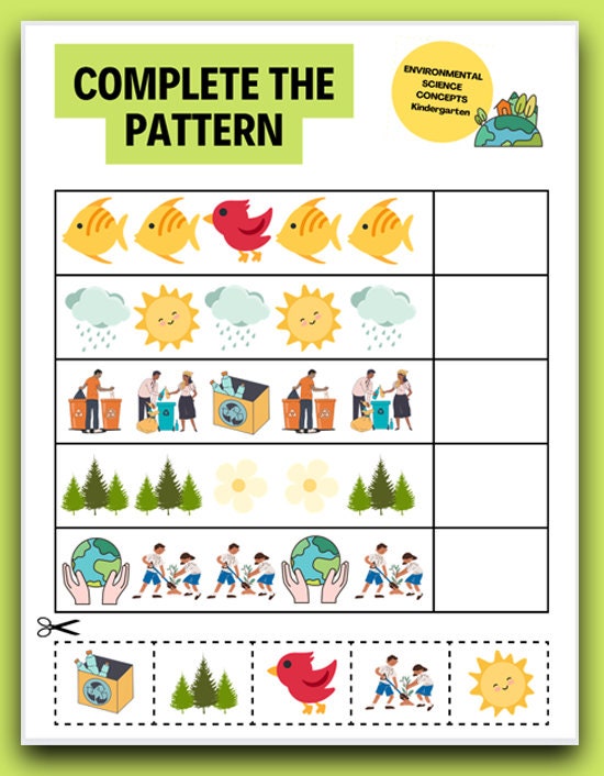 Environmental Science Worksheets: Kindergarten Lesson Plan (digital ...