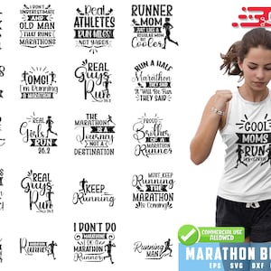 Marathon SVG Bundle, Running SVG, Marathon PNG, Marathon Runner ...