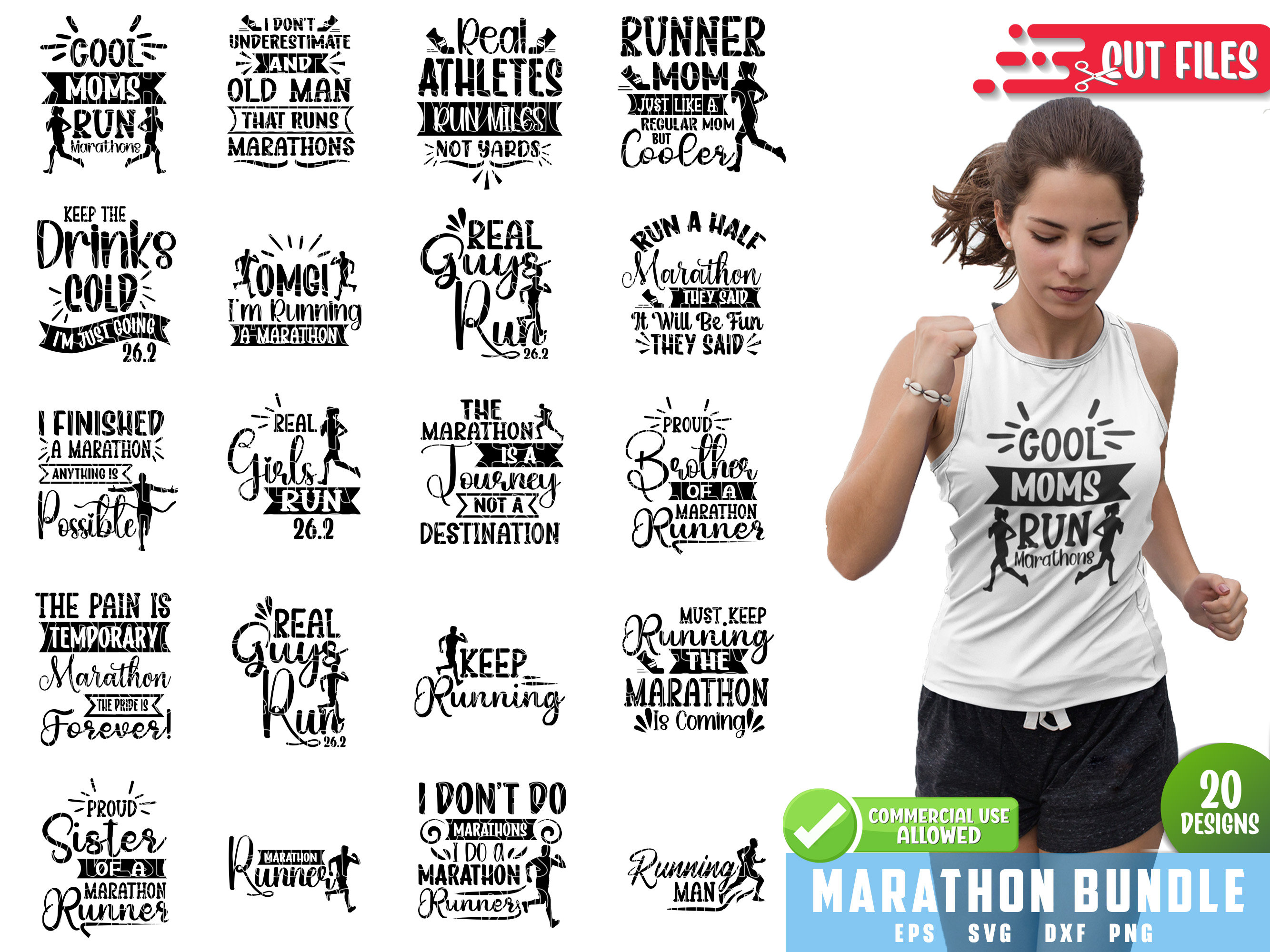 Marathon SVG Bundle, Running SVG, Marathon PNG, Marathon Runner ...