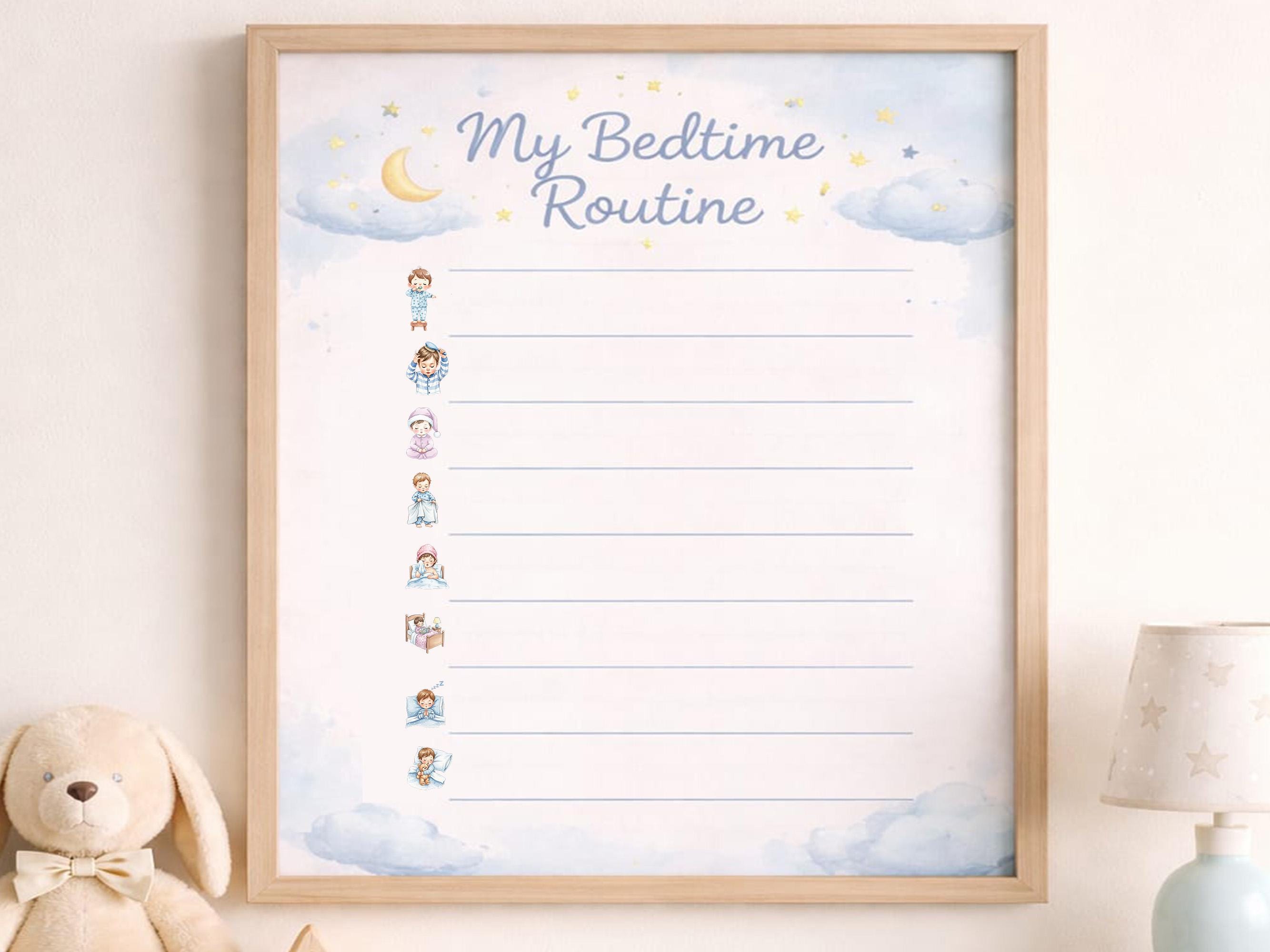 Bedtime Kids Clipart Bundle Watercolor Sleep Routine Nursery PNG ...