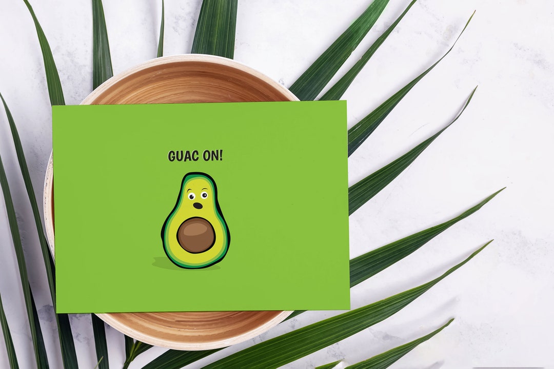 Guac on Funny Card Friendship Card Funny Greeting Card - Etsy