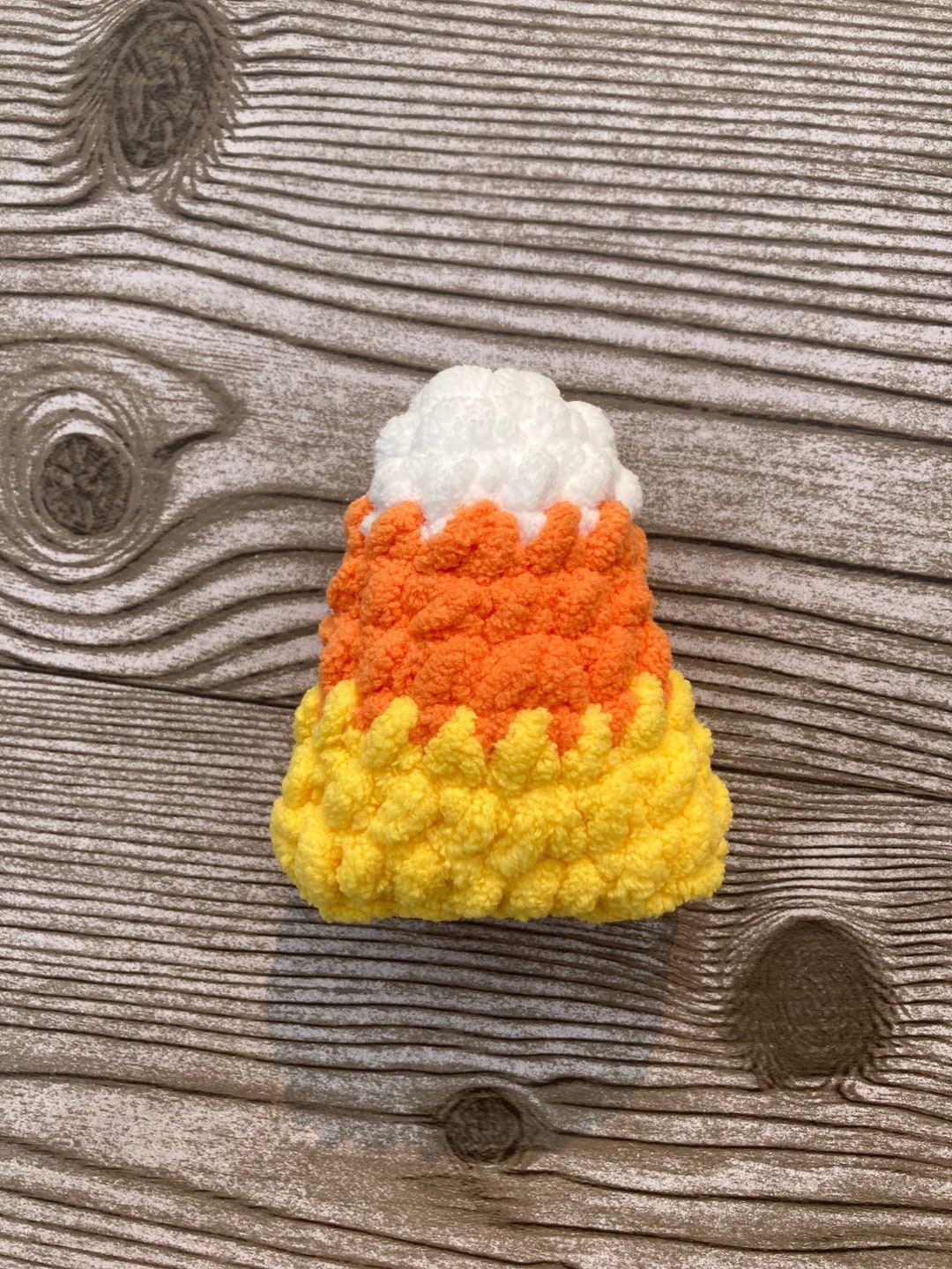 Candy Corn Crochet Plushie, Halloween Stuffed Plush, Fall Decoration ...