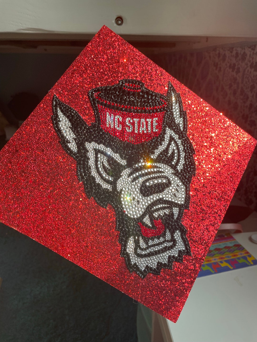 Custom RHINESTONE Graduation Cap Topper - Etsy