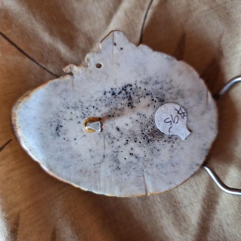 Elk Antler Belt Buckle With Seashell Inlaid With Turquoise Chips - Etsy