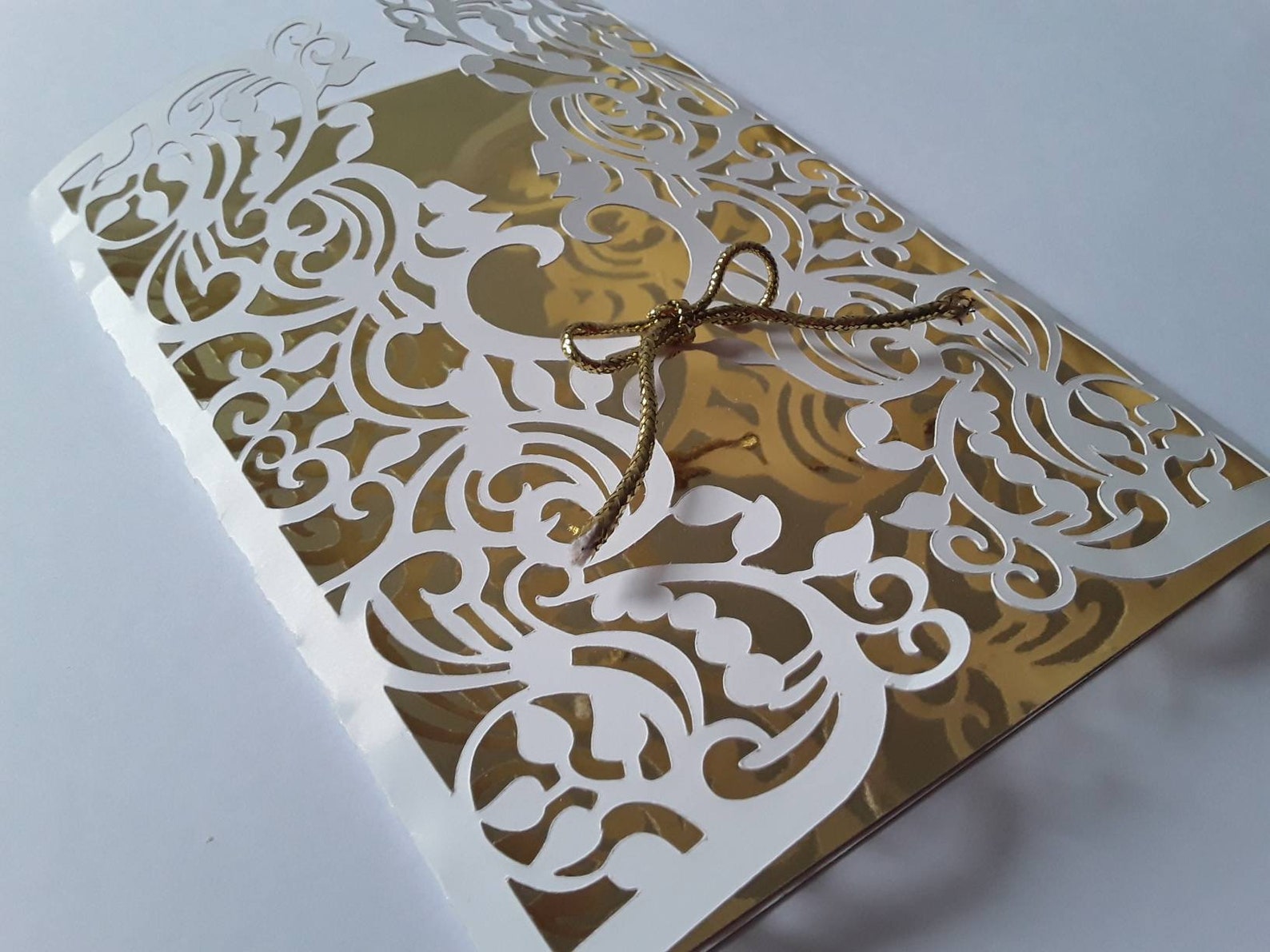 Wedding Invitation Template Gate Fold Envelope Card - Etsy