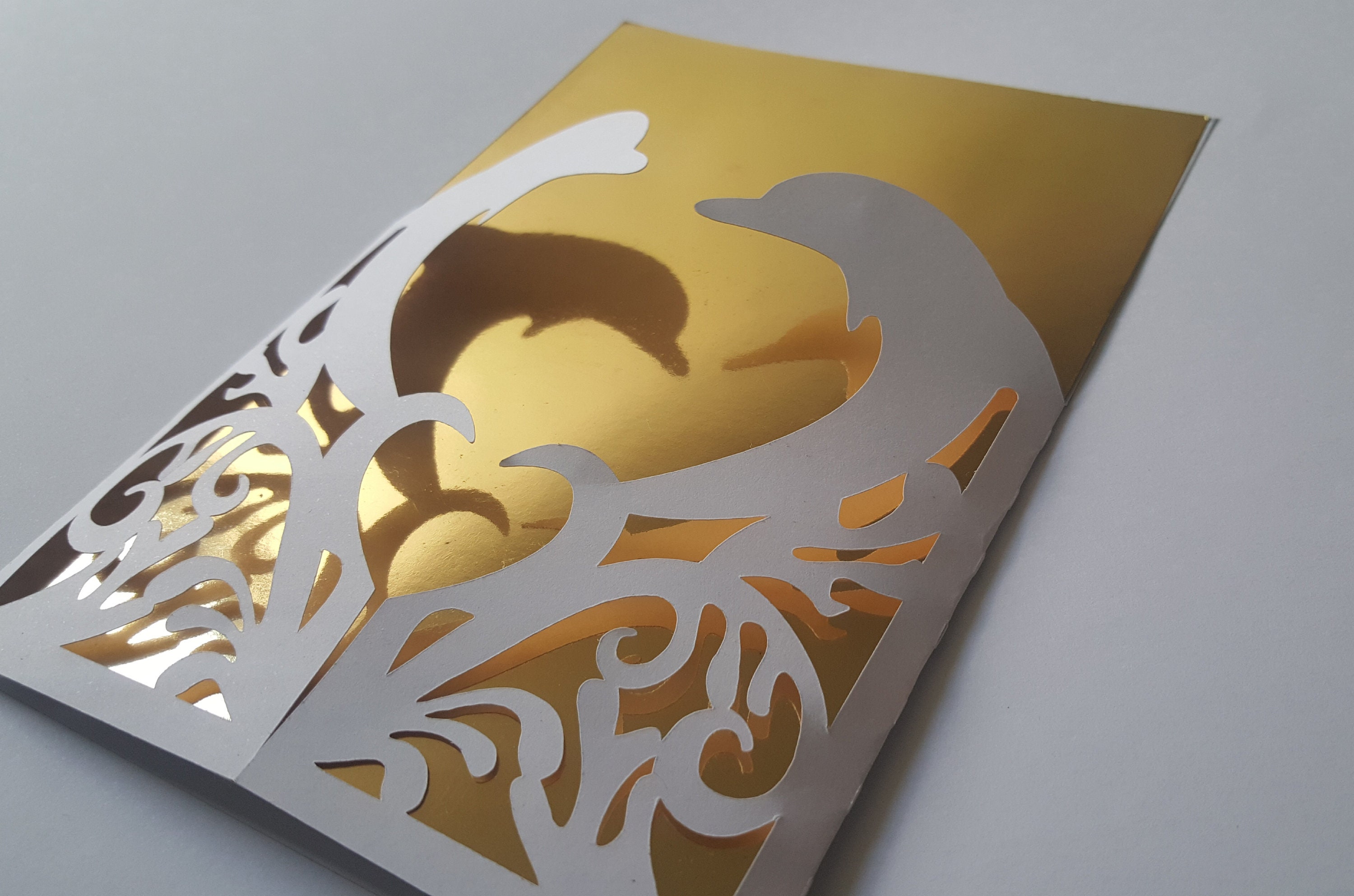 Wedding Invitation Template Gate Fold Envelope Card - Etsy