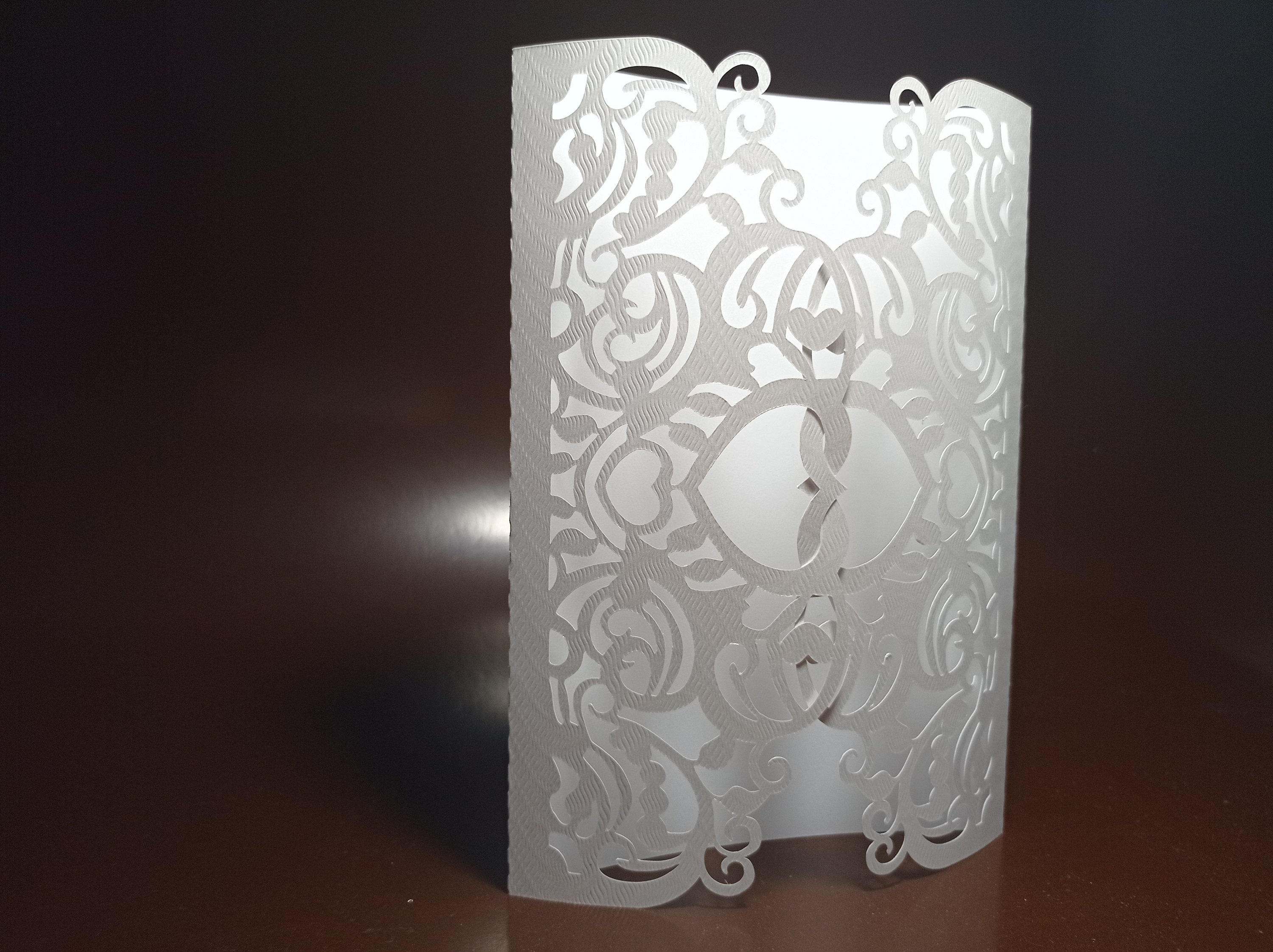 Wedding Invitation Template Gate Fold-envelope Card Ribbons - Etsy Canada