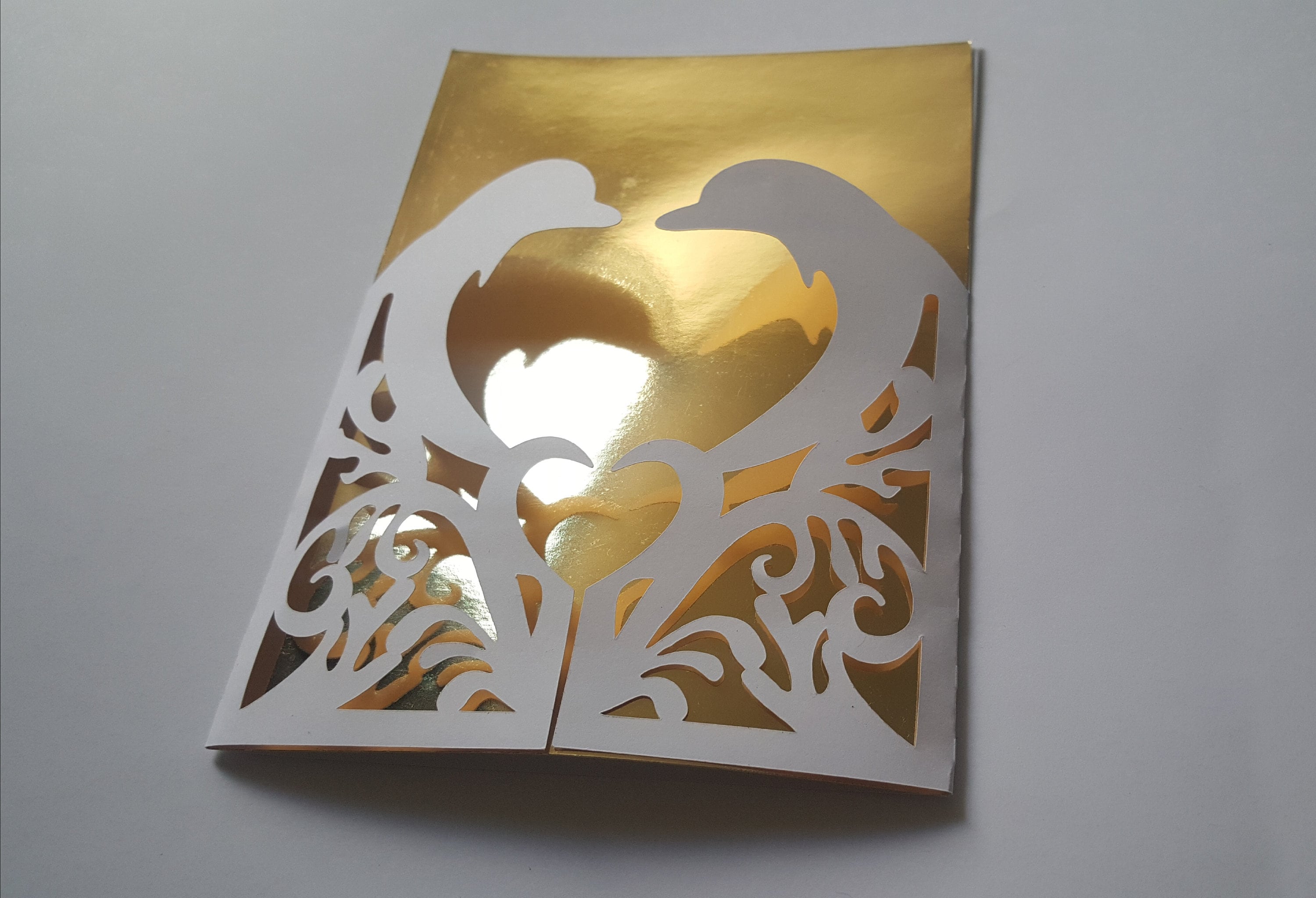 Wedding Invitation Template Gate Fold Envelope Card - Etsy
