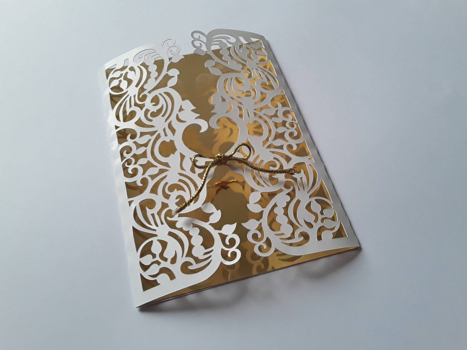 Wedding Invitation Template Gate Fold Envelope Card - Etsy