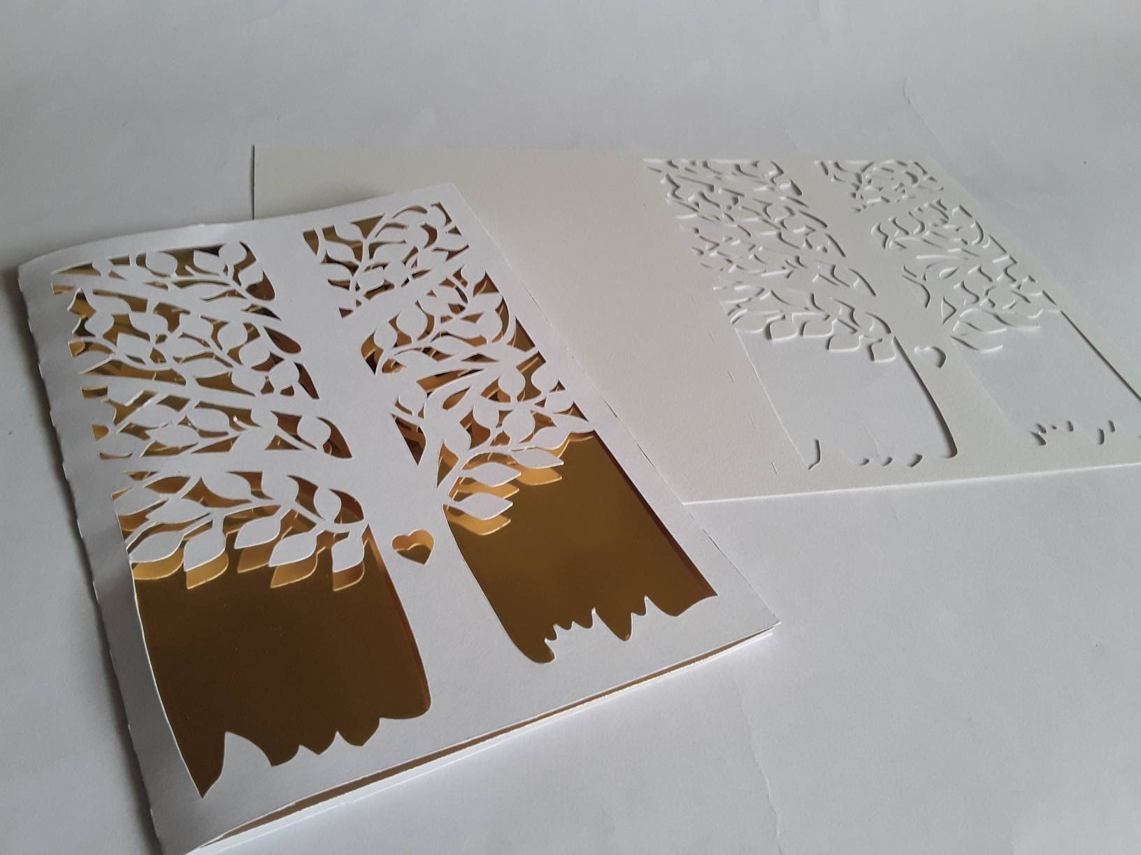 Wedding Invitation Template Envelope Card Tree Wedding - Etsy