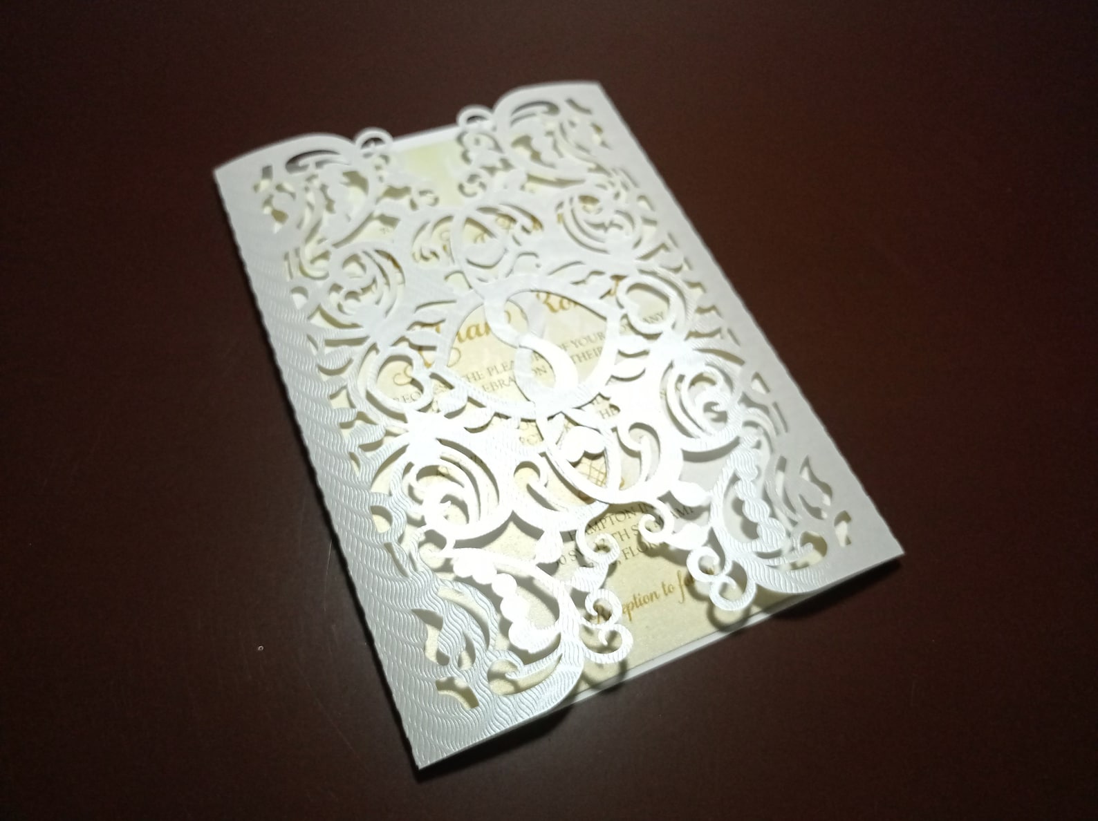 Wedding Invitation Template – Gate Fold-envelope Card Ribbons and ...