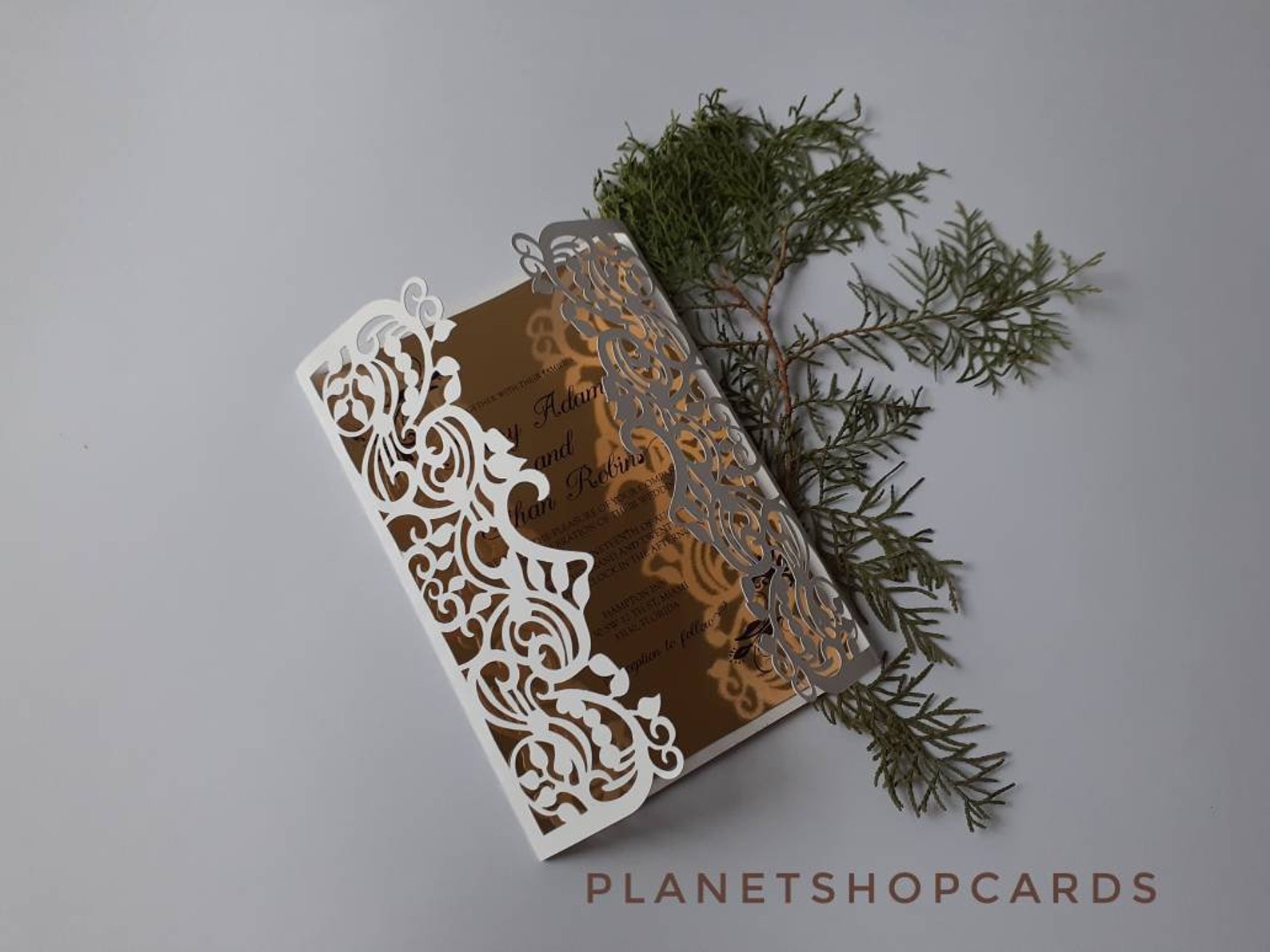 Wedding Invitation Template Gate Fold Envelope Card - Etsy