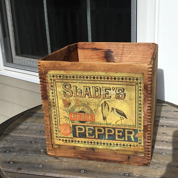 Antique Wooden Food Box - Etsy