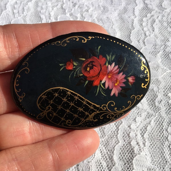 Signed Russian Brooch - Etsy