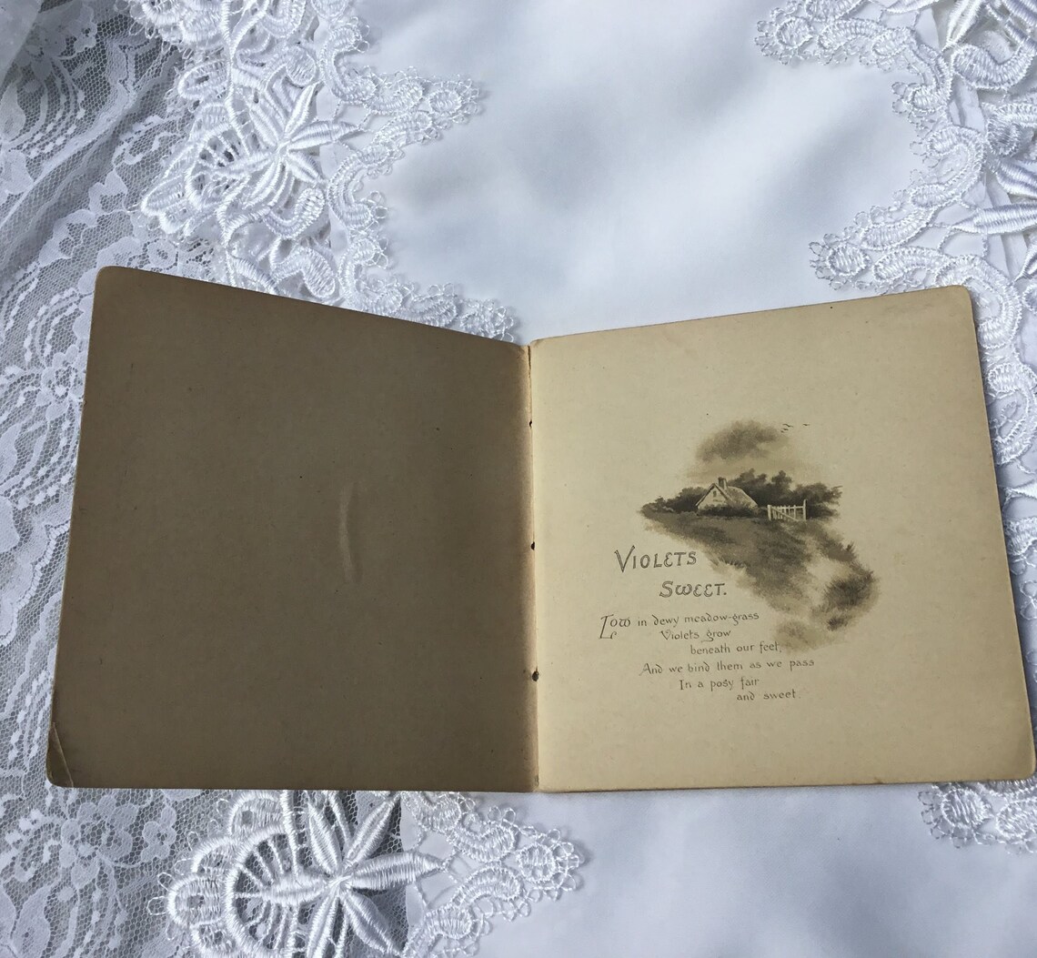 Antique E P Dutton & Co A Posy of Violets Sweet Pictures and | Etsy