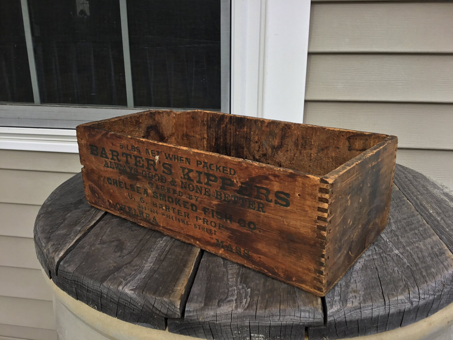 Antique Advertising Barter's Kippers Wooden Shipping Box - Etsy
