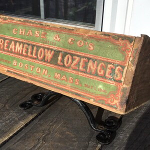 RARE Antique Chase & Co Creamellow Lozenges Wood Box Paper - Etsy