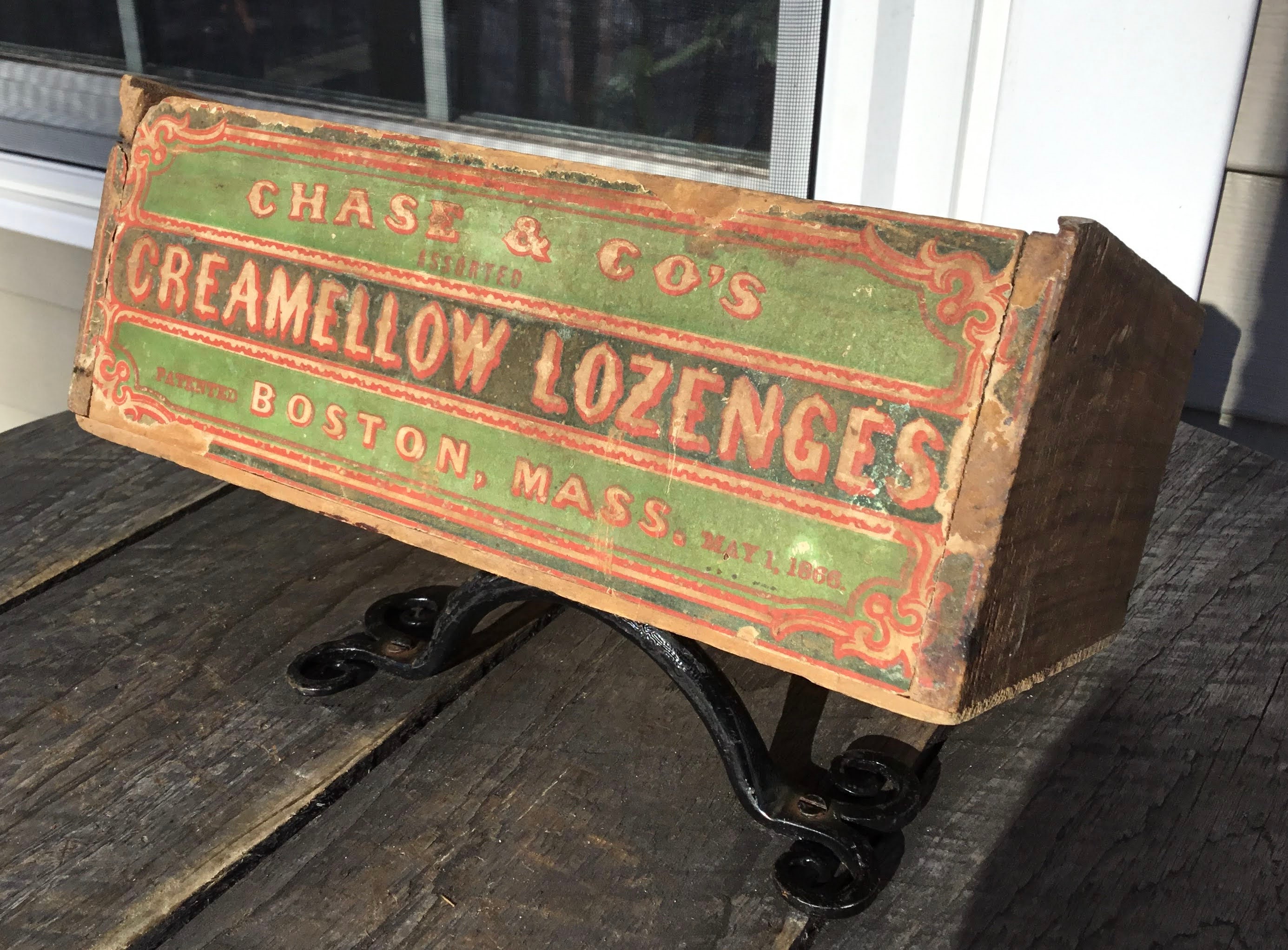 RARE Antique Chase & Co Creamellow Lozenges Wood Box Paper - Etsy