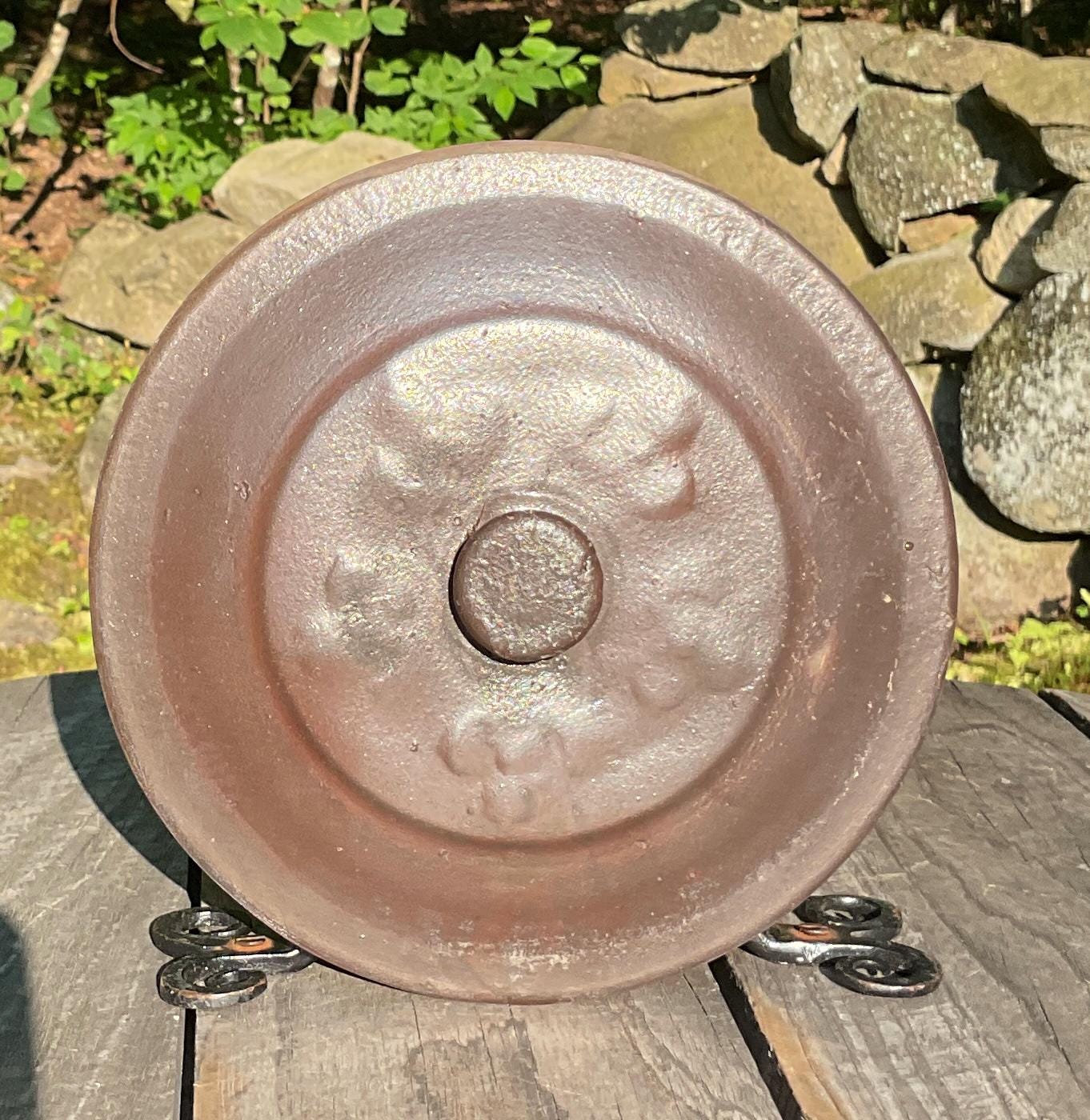 Antique Prim Stoneware Dome Top Crock Replacement Lid ONLY 7.25" D ...