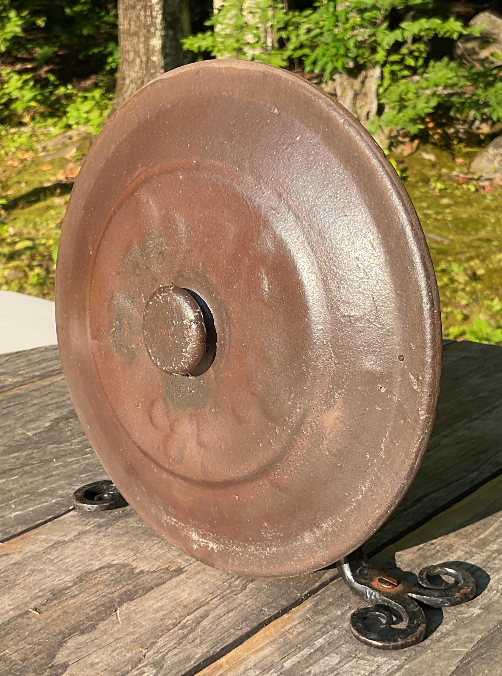 Antique Prim Stoneware Dome Top Crock Replacement Lid ONLY 7.25" D ...
