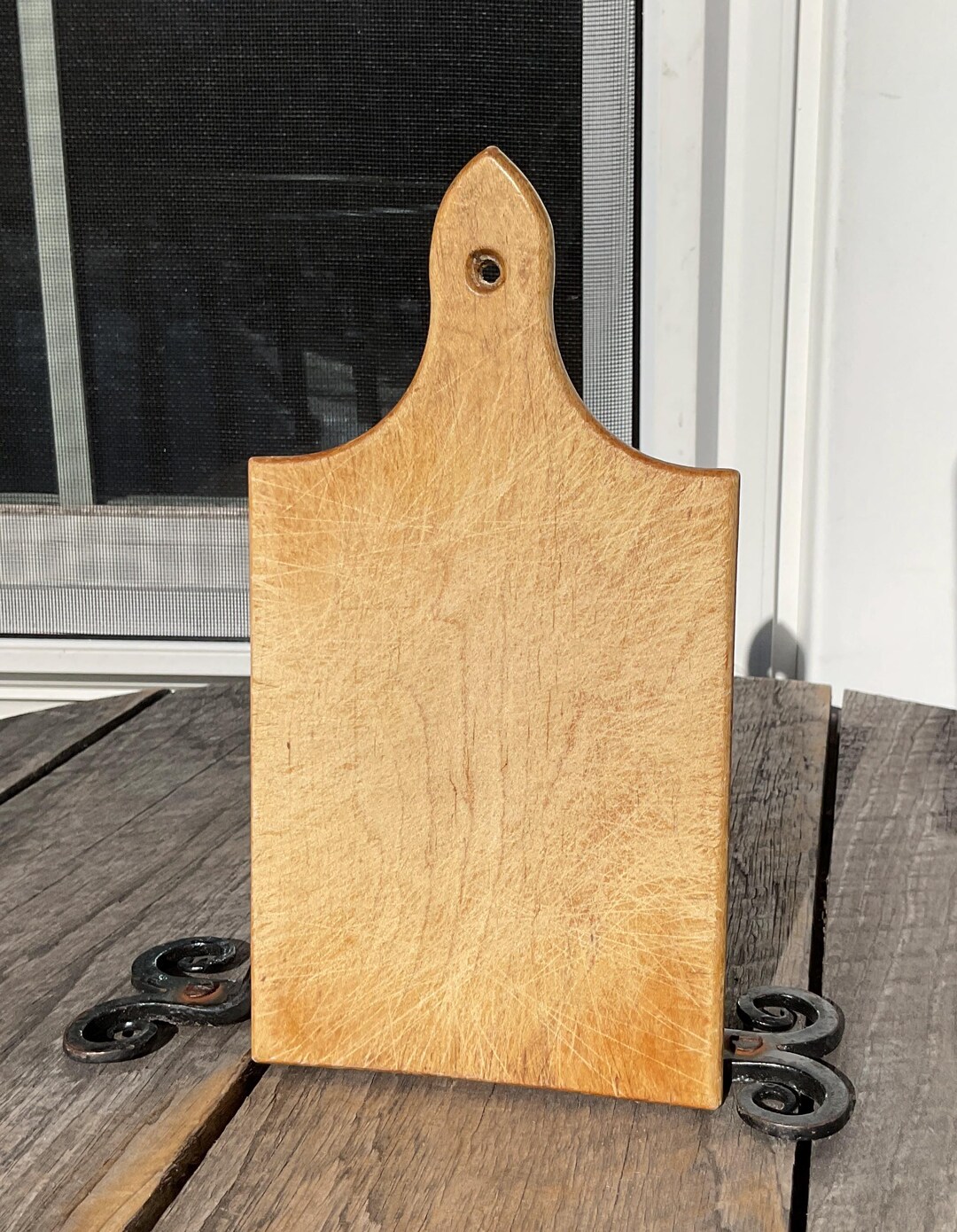Small Vintage Handled Cutting Cheese Board Country Farm Kitchen Hang ...