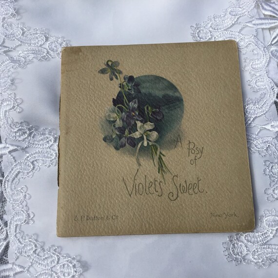 Antique E P Dutton & Co A Posy of Violets Sweet Pictures and | Etsy