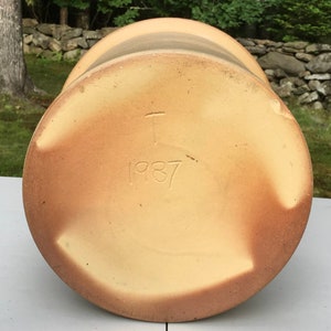 1987 Beaumont Pottery York ME 1 Gal Salt Glaze Stoneware Crock Cobalt Floral - Etsy